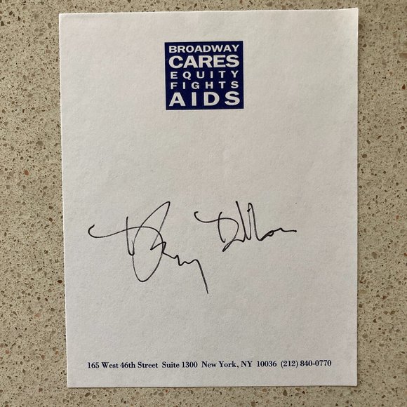 Autograph | Other | Denny Dillon Signed Bcefa Paper 45x55 Broadway My ...